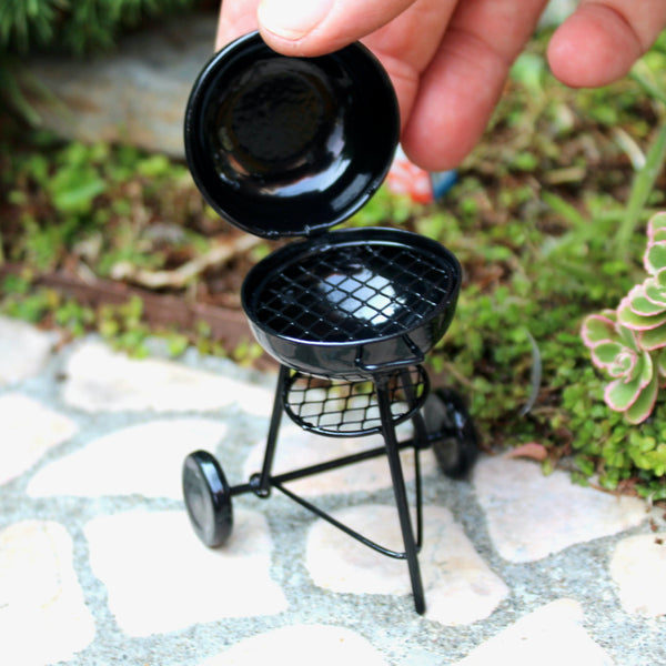 Miniature Weber Barbecue Grill for Dollhouse Miniature or Fairy Garden ...