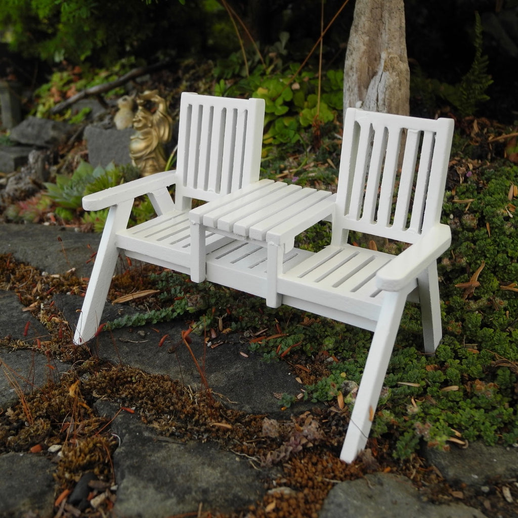Miniature Garden Double Garden Bench – Two Green Thumbs Miniature ...