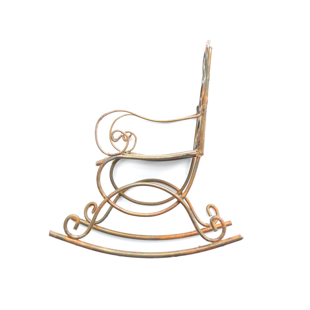 Miniature Garden Rocking Chair, for Fairy or Dollhouse Miniature ...