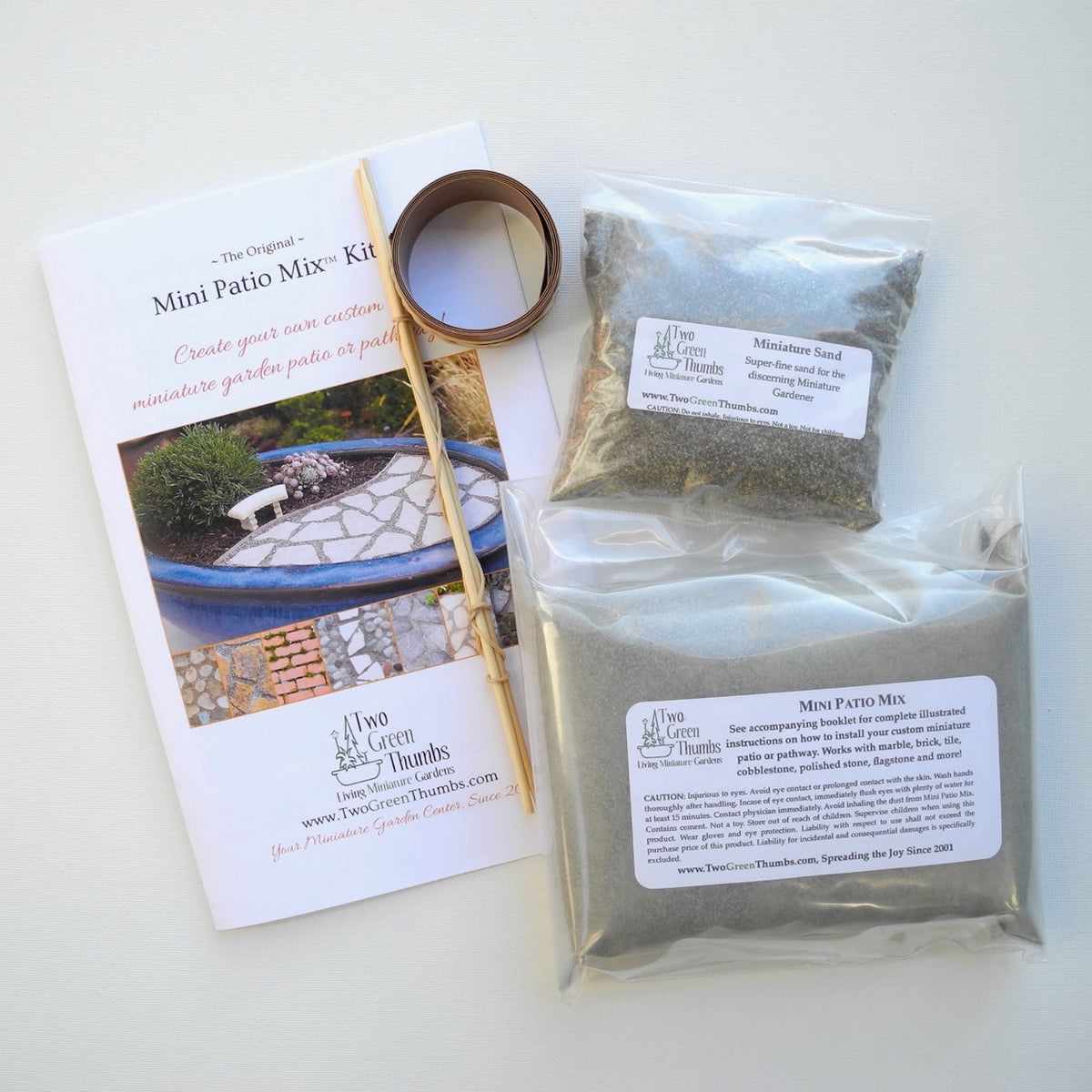 The Original Mini Patio Mix Kit for Miniature Patios and Pathways – Two ...